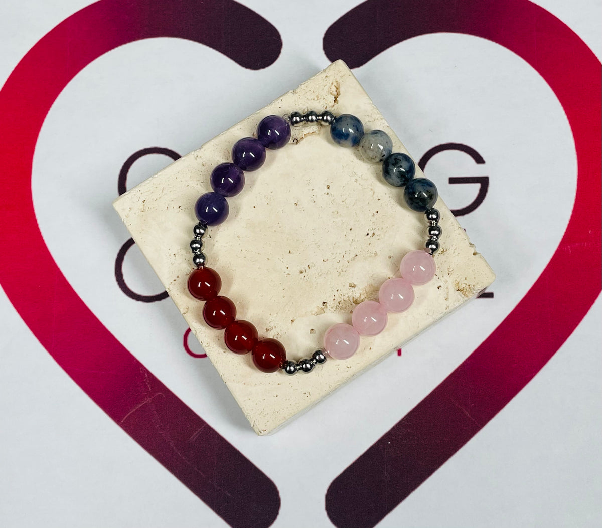 Bracelet to support girl’s hormones – The Caring Crystal Company