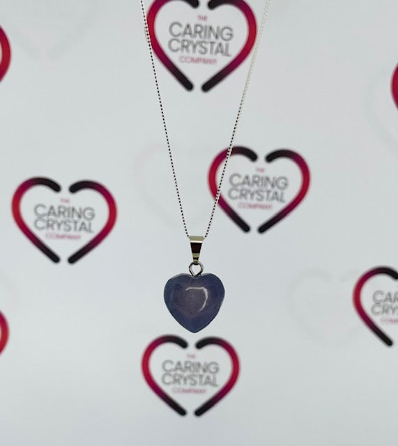 Kids Amethyst Heart and Sterling Silver Necklace – The Caring Crystal Company